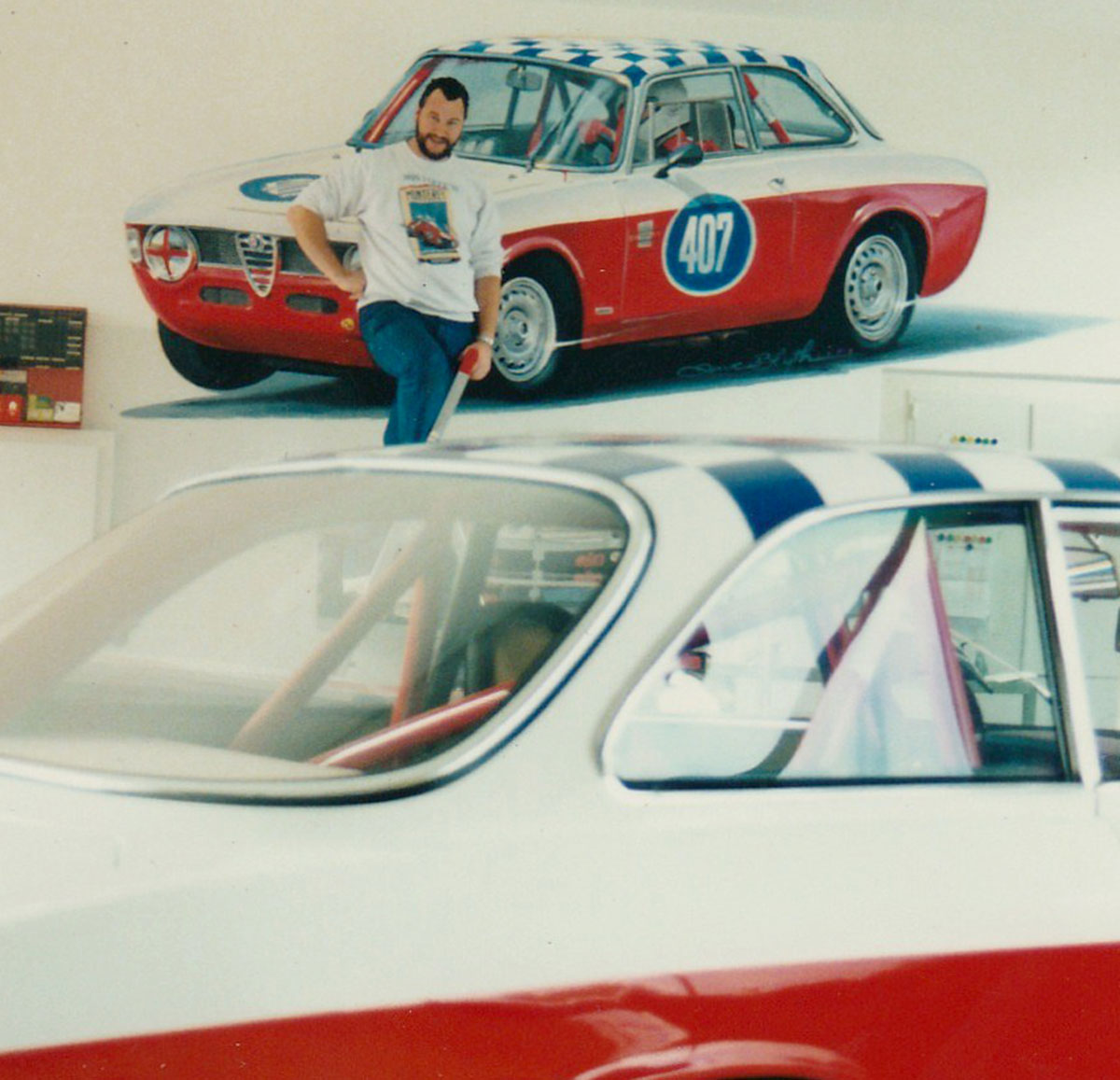 Hand painted auto art murals