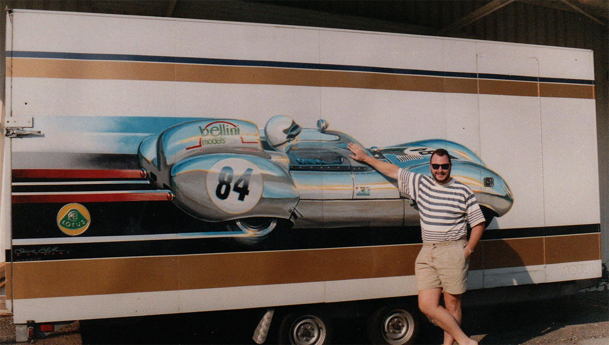 Hand painted auto art murals