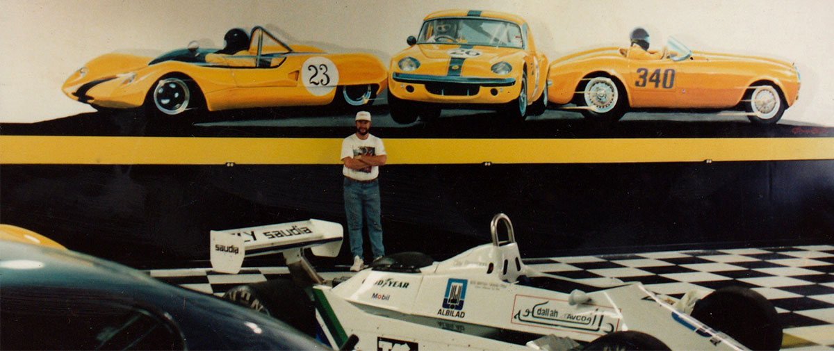 Hand painted auto art murals