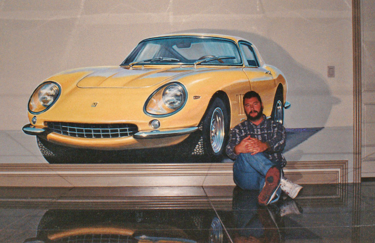Hand painted auto art murals